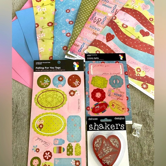 Imaginisce | Design | Imaginisce Love Stickers Scrapbook Paper Bundle ...